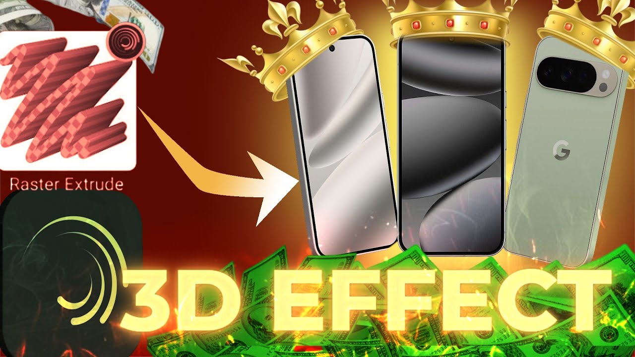 3D Raster Extrude effect in #alightmotion 