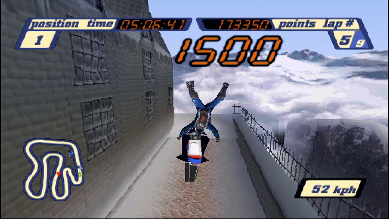 Sled Storm (PS1) - Perilous Pass / 9 laps / 380.000 points / My record
