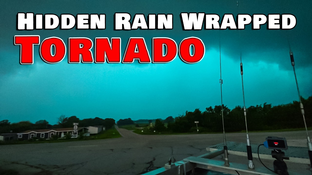 Hidden Rain Wrapped Tornado, Caney Oklahoma - 28 April, 2026