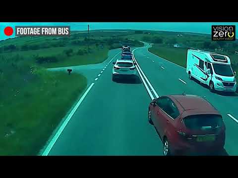 A38 swerve and blind bend overtake caught on camera in latest police ...