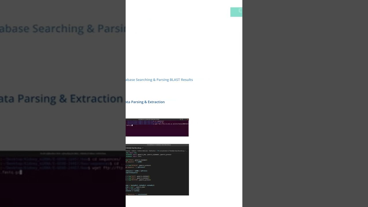 Intermediate Bioinformatics Scripting In Python, BioPython, R & Bioconductor