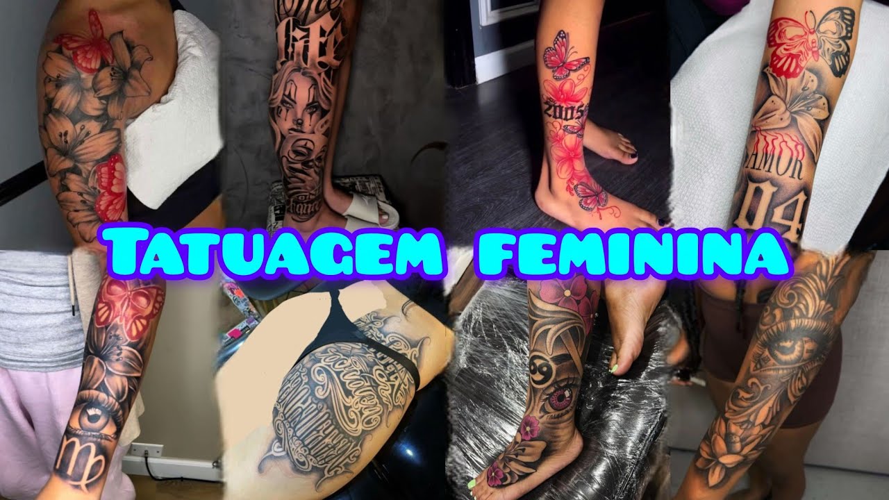 Ideias de tatuagens femininas Incríveis, as melhores Tatuagem no braço, Tatuagem na perna, #tattoo  