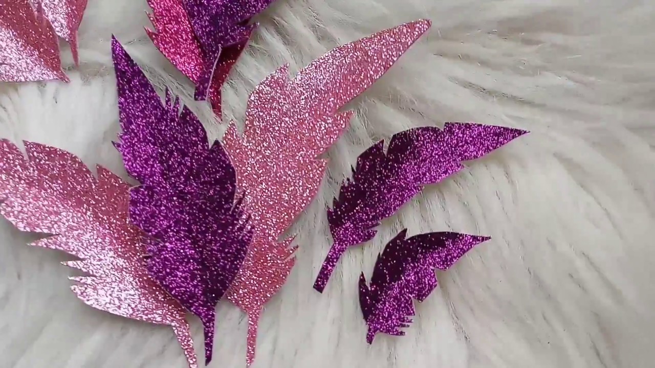 How to make paper feathers #diy #paper #crafts #feathers #kidscraft