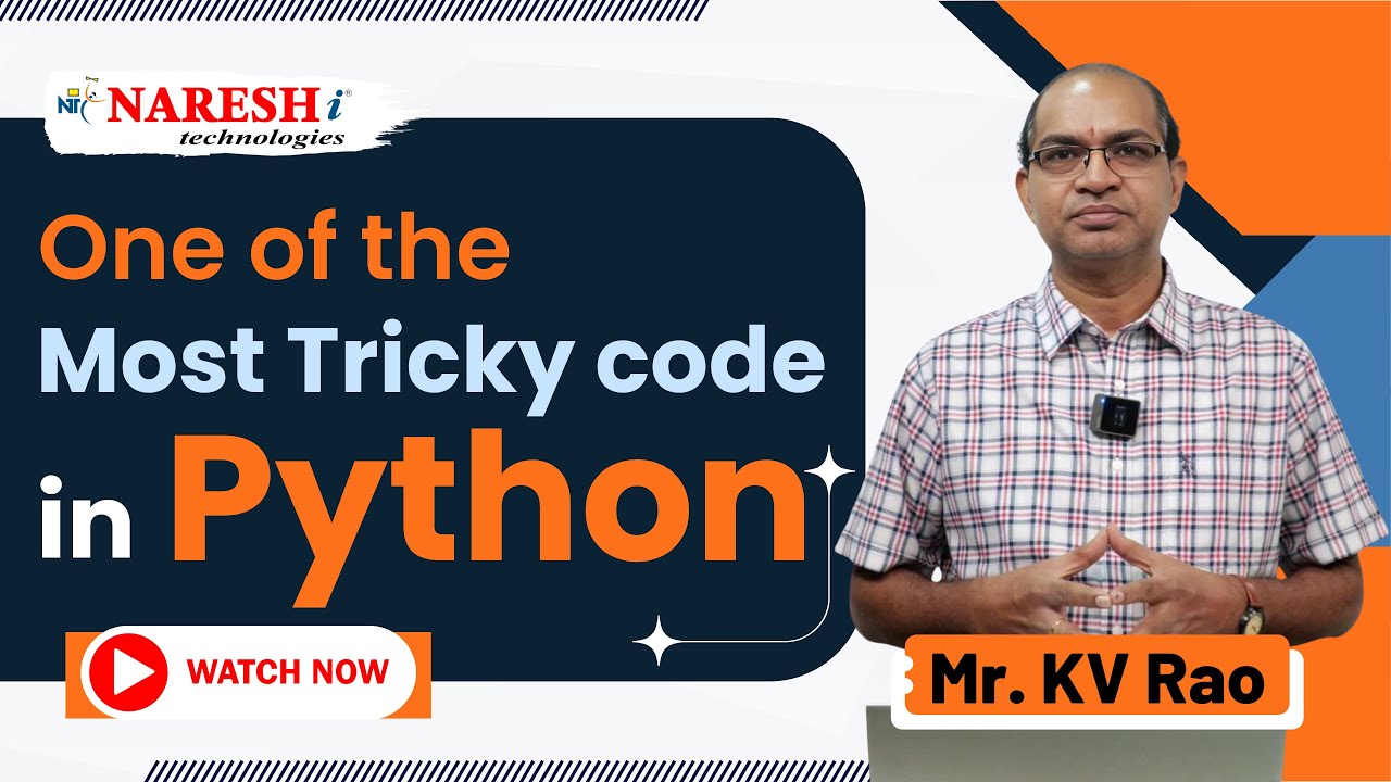 Decoding Python’s Tricky Code | Python Coding Tricks | Naresh IT #pythontricks
