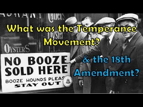 The Temperance Movement & Prohibition | US HISTORY HELP: The Progressive Era
