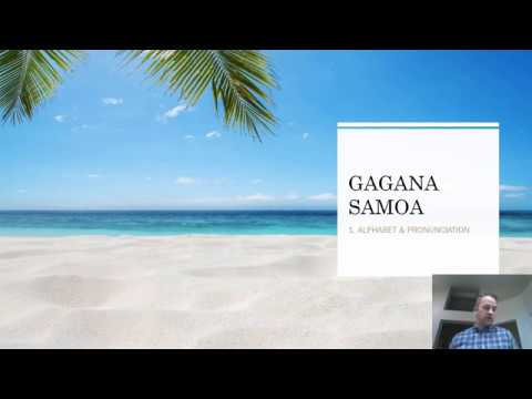 How to Speak Samoan - Alphabet and Pronunciation