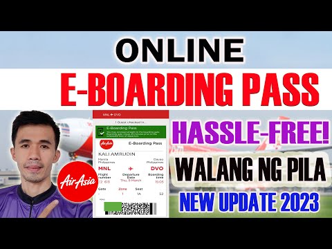CHECK-IN ONLINE ON AIRASIA | ONLINE E- BOARDING PASS ON AIRASIA | TAGALOG TIPS 2023