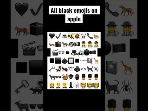 All black emojis on apple
