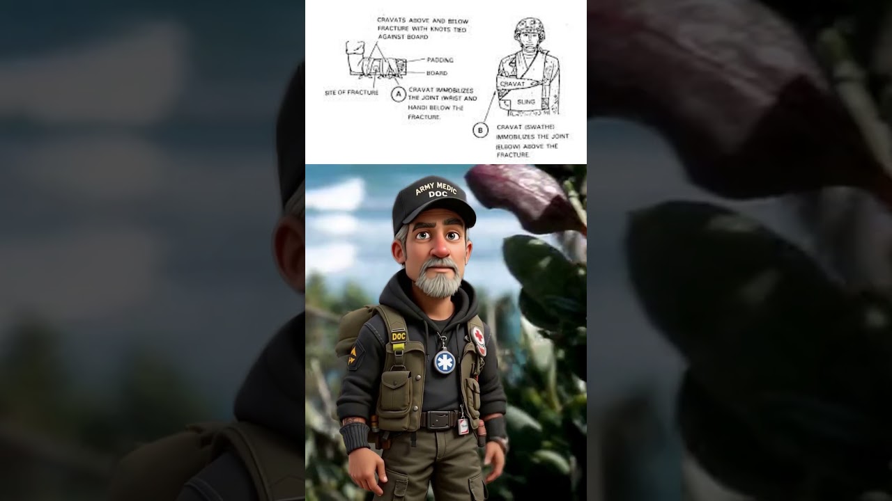 “How to Splint a Broken Arm in the Wild ”  #wilderness  #camping  #army #wildlife #survival #funny