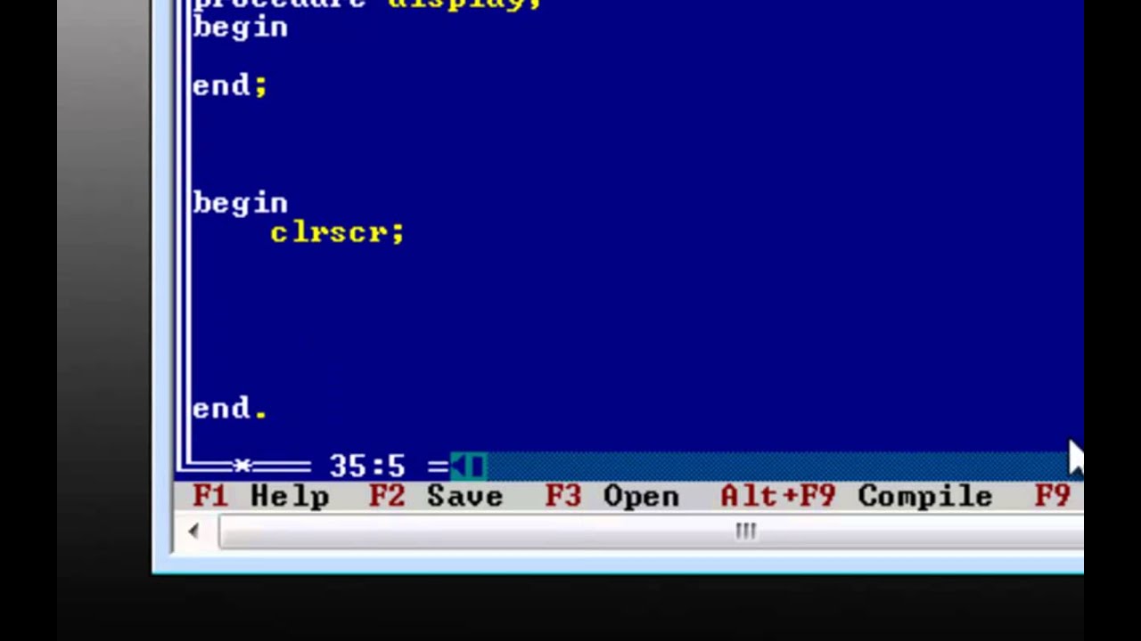 program of stack in Pascal