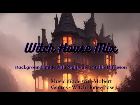 Witch House Mix (Background made with Ai Art Generator Nightcafe Stable Diffusion)