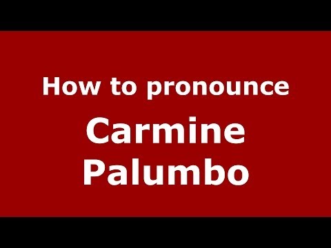 How to pronounce Carmine Palumbo (Italian/Italy) - PronounceNames.com