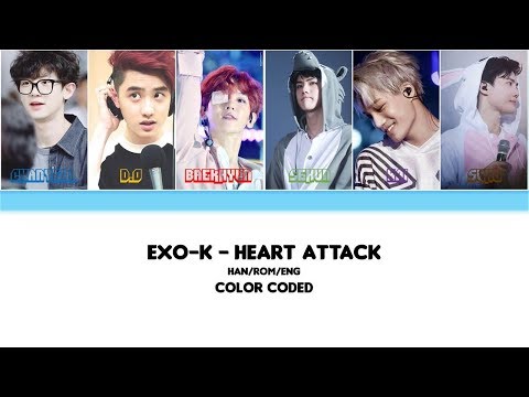 [Color Coded] EXO-K Heart Attack (HAN/ROM/ENG)