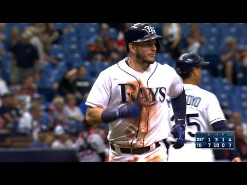 DET@TB; Robertson hits solo homer for first of career