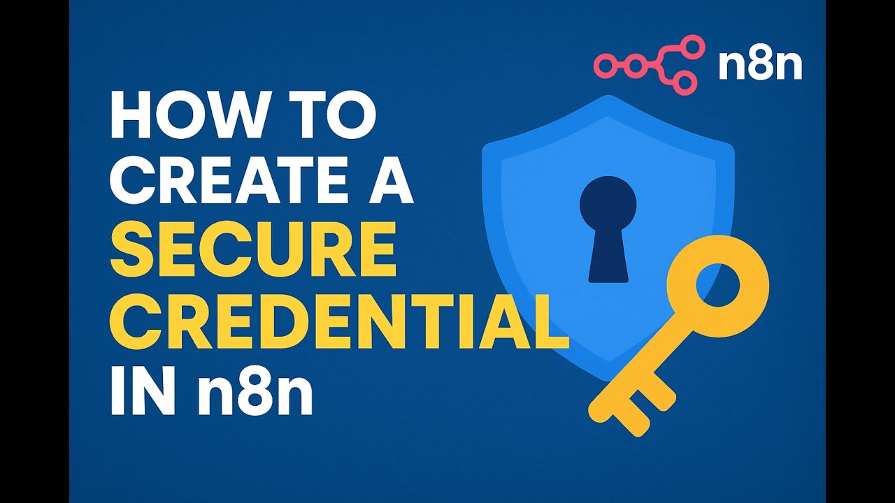How to create secure credential inside n8n