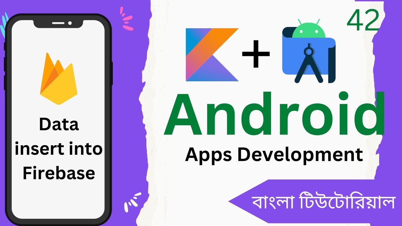 Android development with Kotlin (data insert into firebase) Bangla Tutorial Part - 42