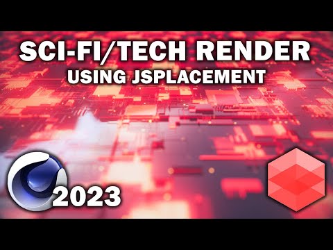 Cinema 4d 2023: Creating a Sci-Fi/Tech render using Redshift & Jsplacement