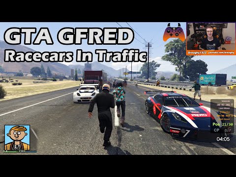 Racecars In Traffic! - GTA 5 Gfred №21