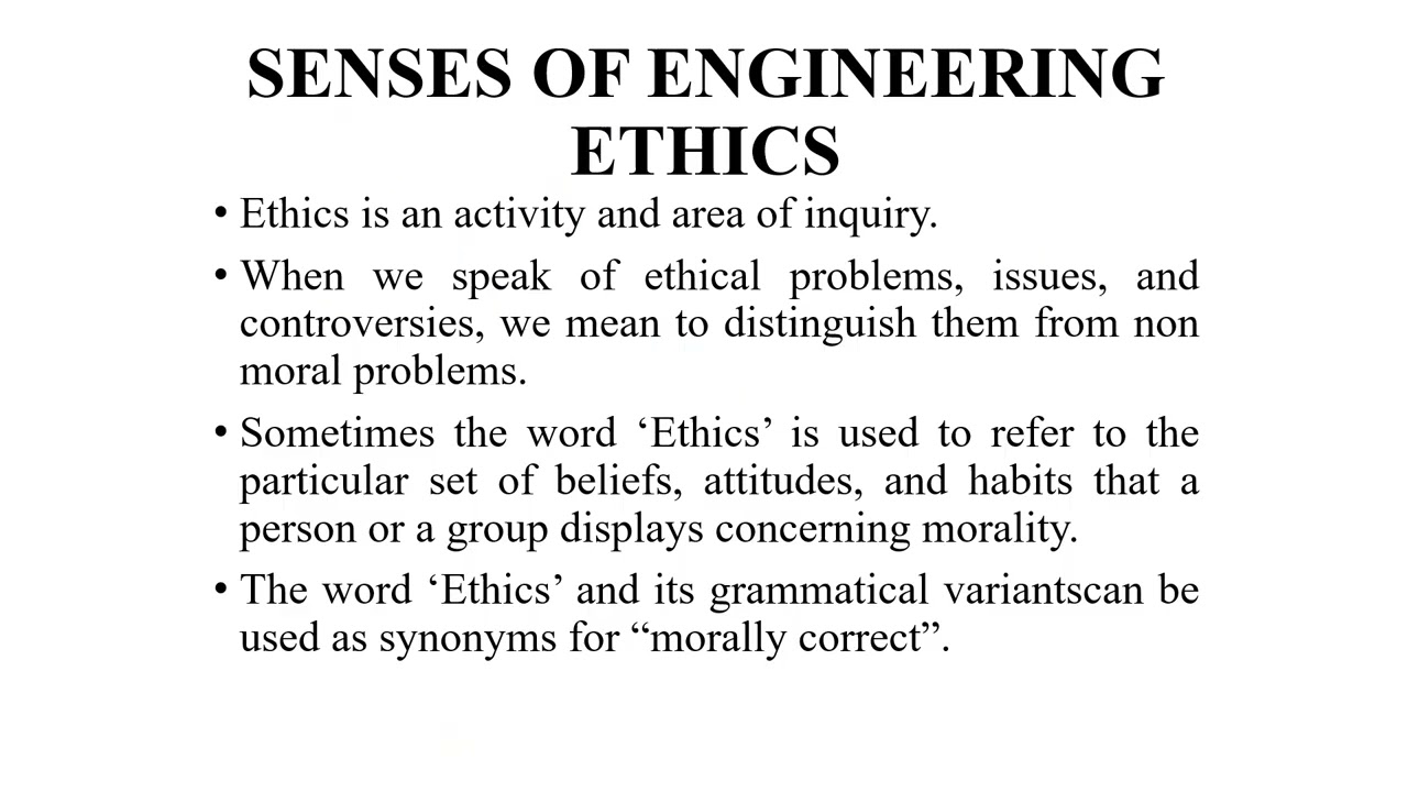 PROF ETHICS Unit  1 Part 2 VIDEO ppt