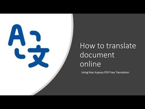 How to translate your document online