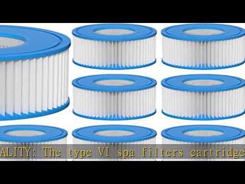 Slamate Type VI Hot Tub Filter Cartridge Compatible with Lay-Z-Spa, Coleman SaluSpa 90352E, 58323E,
