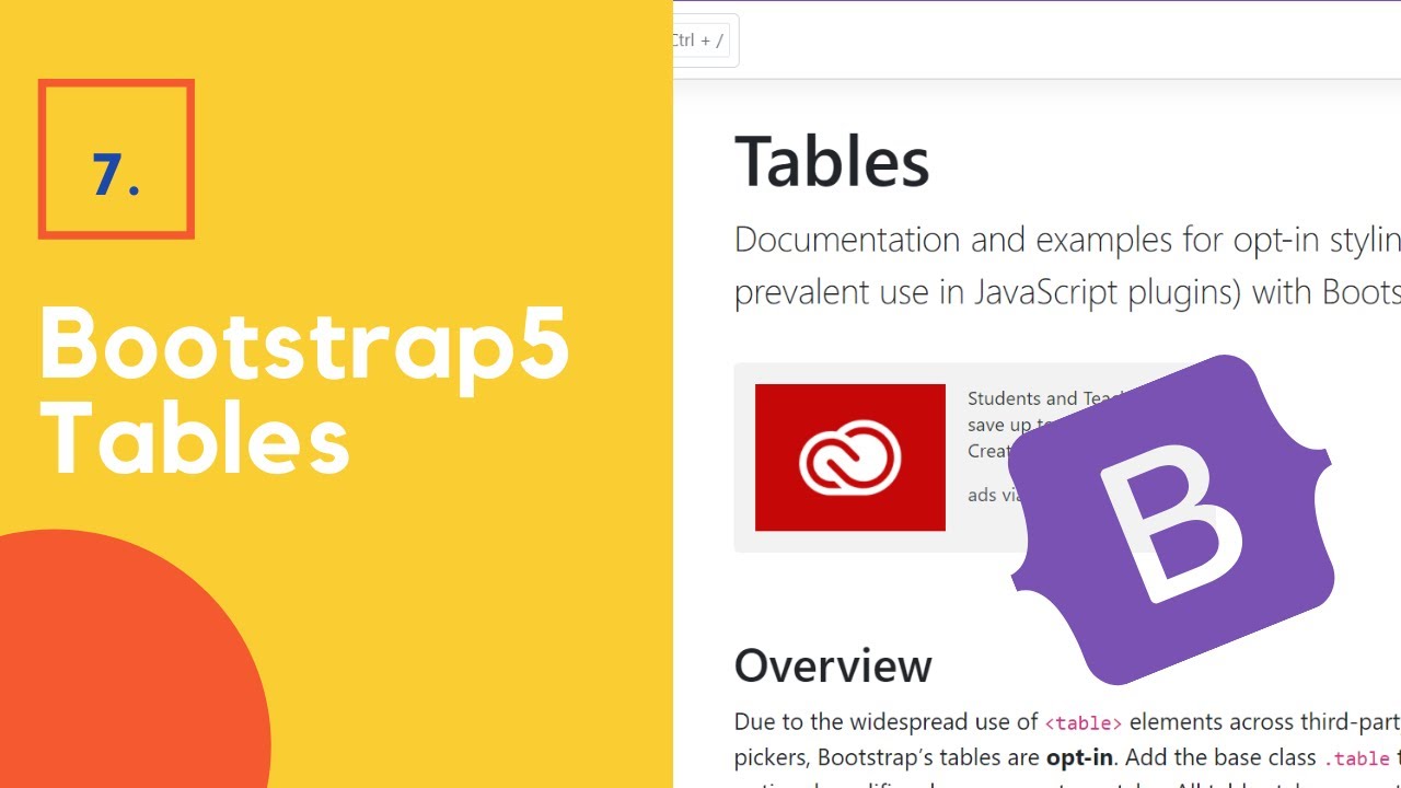 Everything about Bootstrap Tables