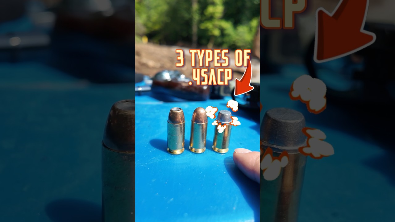 3 Type Of 45 ACP Rounds!!!