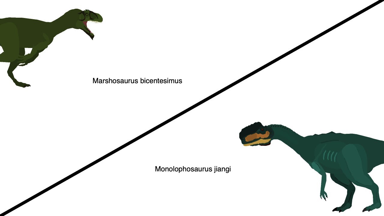 NSWNN - Marshosaurus vs Monolophosaurus