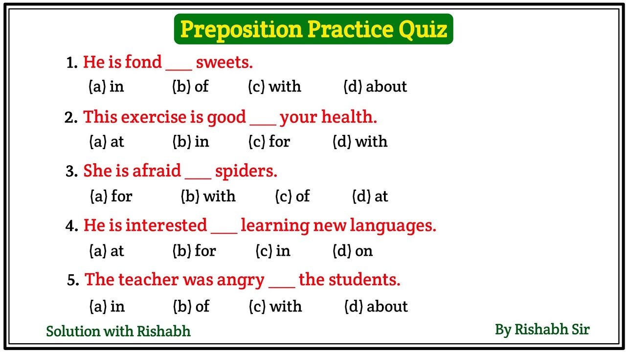 Mastering Prepositions: A Comprehensive Guide to English Grammar ...