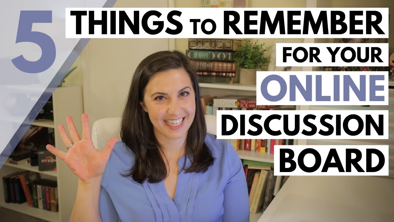 Online Classes - Discussion Board Etiquette