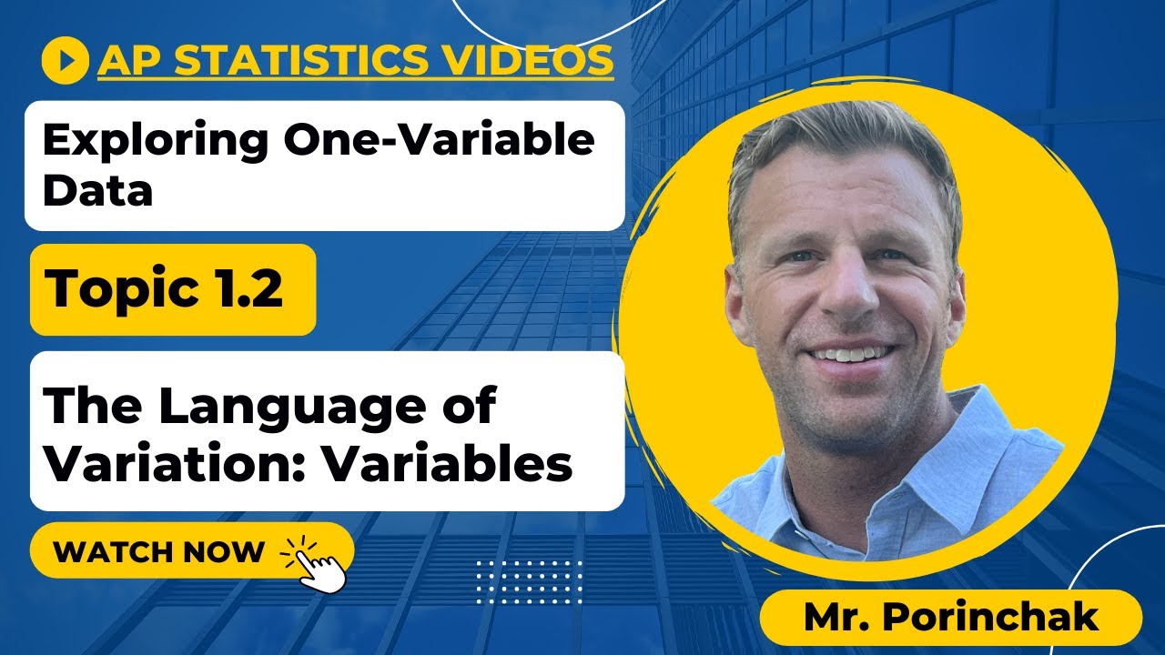 AP Statistics: Topic 1.2 The Language of Variation: Variable