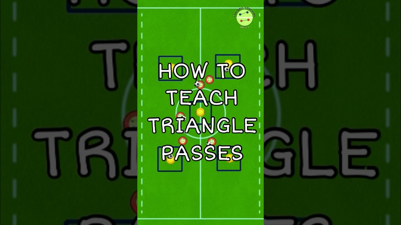 COACHES - How to Teach Triangle Passes #soccerdrills #footballdrills #fyp #passing