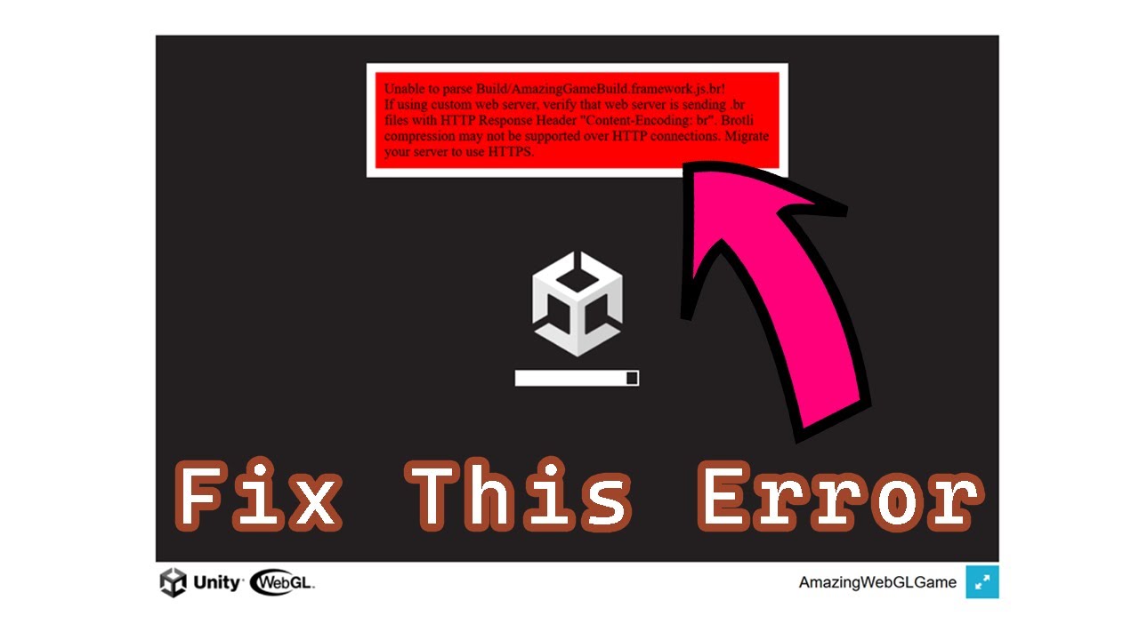 Unity WebGL - How to Fix the Unable to Parse Build Error
