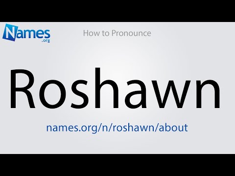 How to Pronounce Roshawn