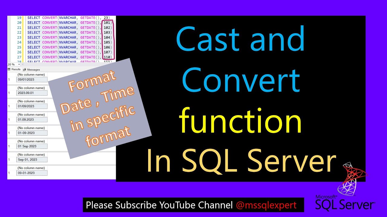 cast in sql server | convert in sql | sql date format | sql datetime format
