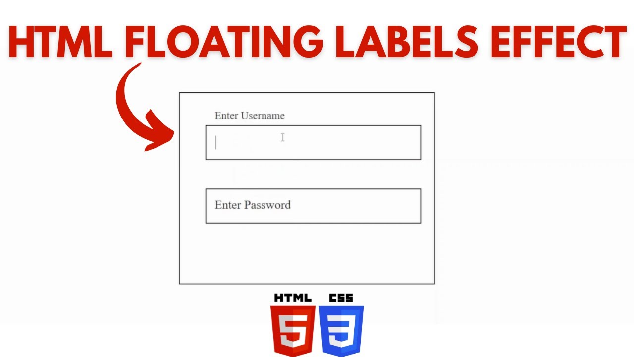 Make Your Forms Look 10x Better with Floating Labels | Smooth CSS Animation Tutorial
