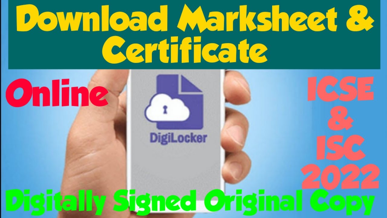 HOW TO DOWNLOAD MARKSHEETS AND CERTIFICATES THROUGH DIGILOCKER //ICSE,ISC,CBSE// Original .....