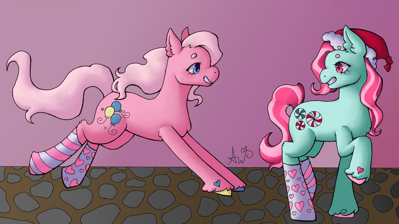 mlp g3 a very minty christmas speed paint