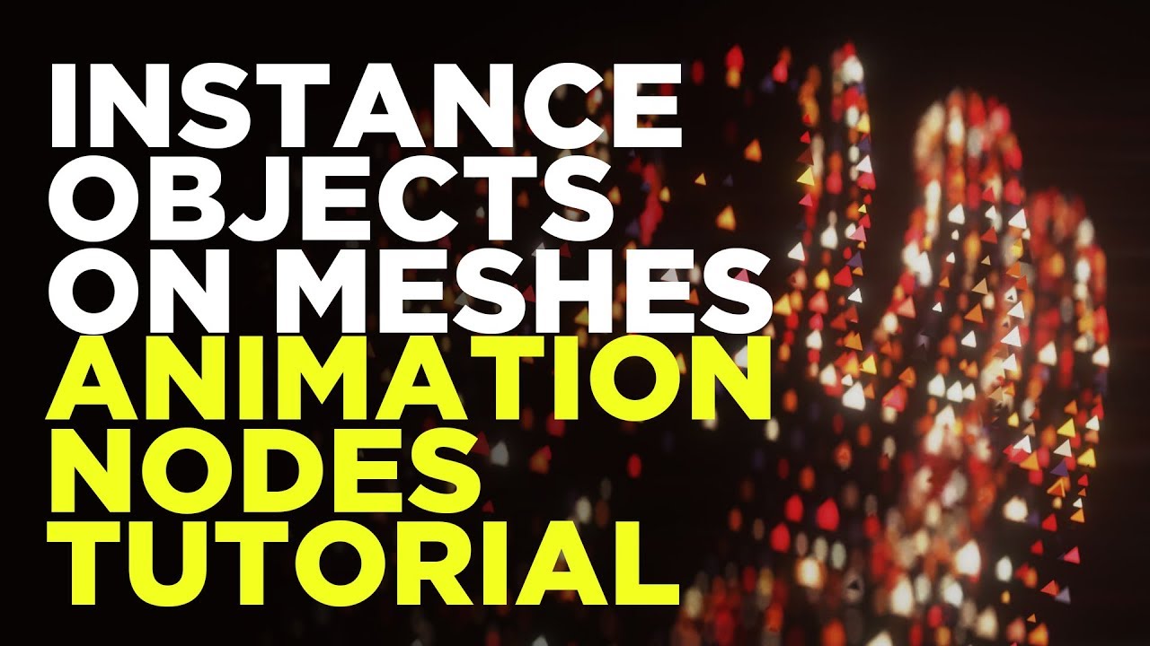 Animation Nodes/Blender Tutorial - Easily Instance Objects On Meshes