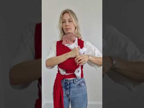 How to put a wiggly, floppy newborn into an Izmi Baby Wrap 💜Shop at Izmibaby.com