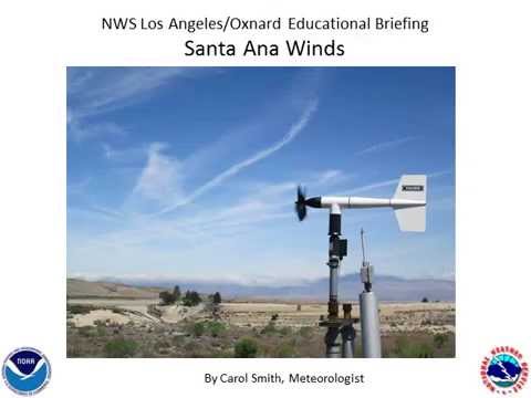 What causes Santa Ana Winds
