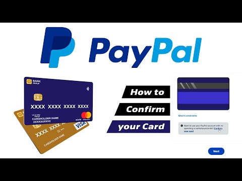 How to Confirm a Bank Card in PayPal / How to Verify your Credit Card in PayPal account