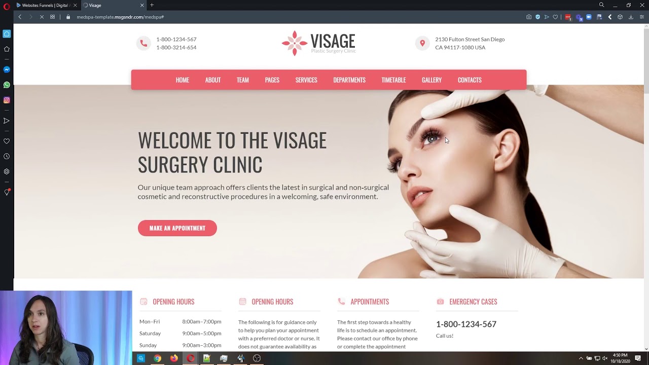FREE Med Spa Website Templates