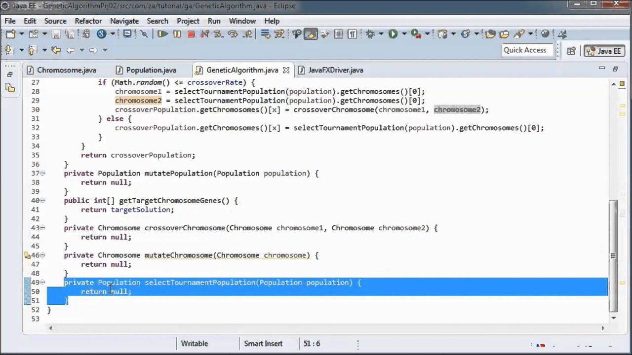 Genetic Algorithms (02) + JavaFX - JAVA Prototype Project