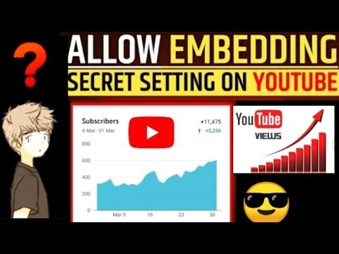 What is allow embedding on youtube | Youtube tips and tricks in tamil | get more views