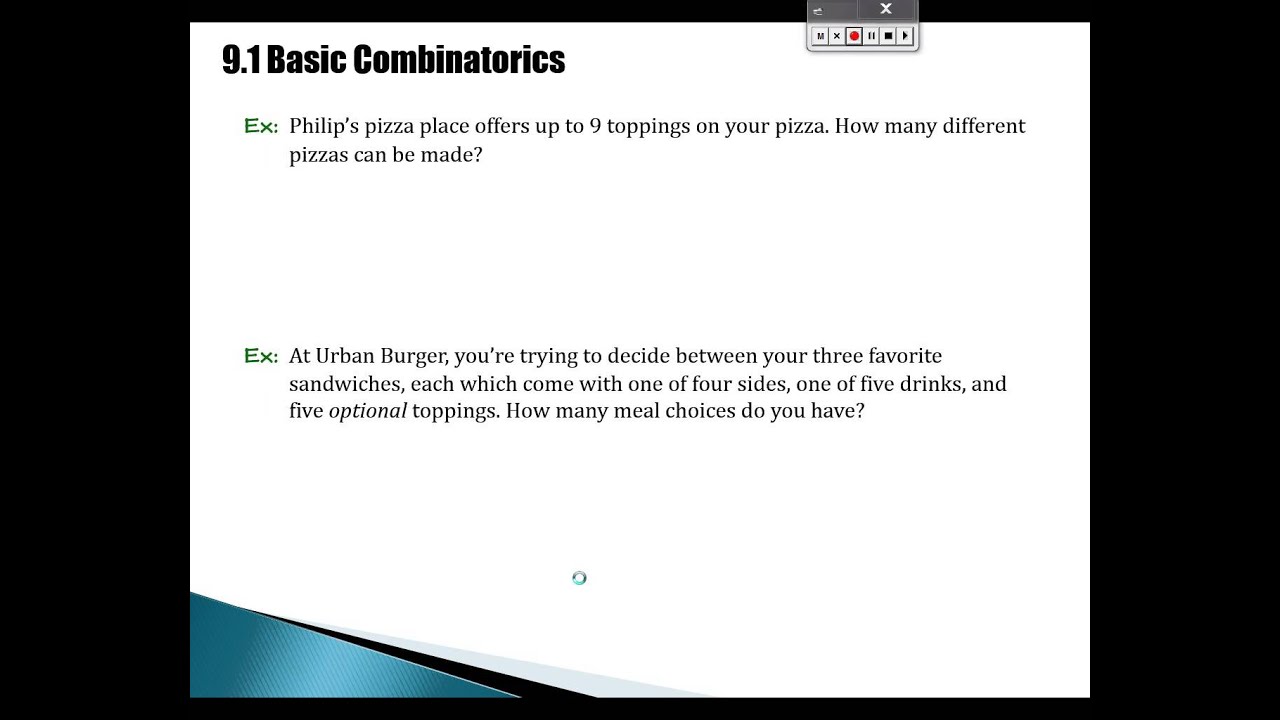 Unit 8 - 9.1 Basic Combinatorics - Combinations
