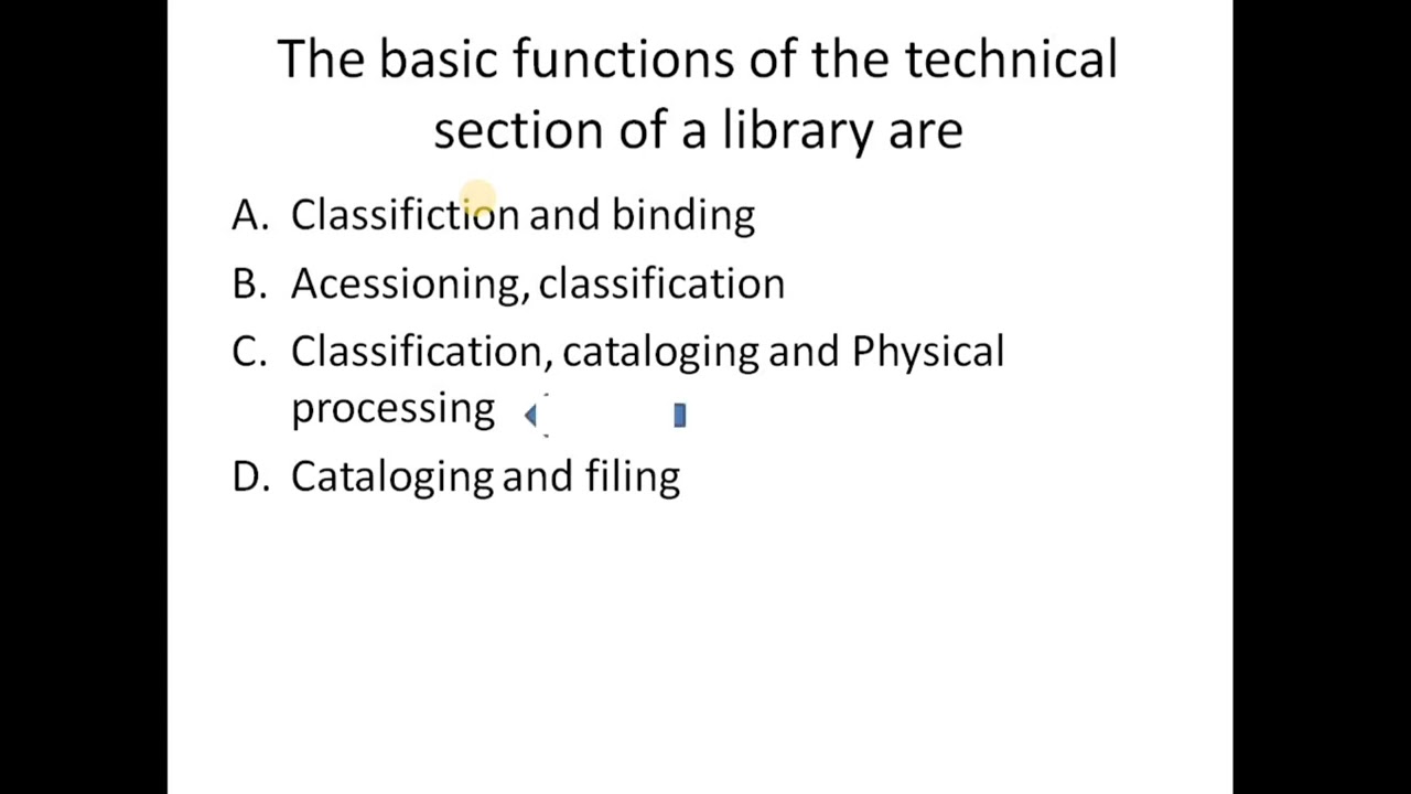 Library Science Mcqs Part 2 || Library Science Academy
