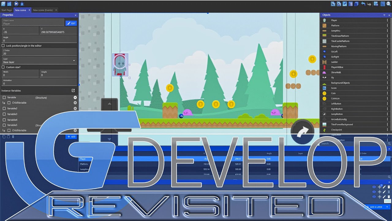 GDevelop Revisited -- WOW!  It's Come A Long Way