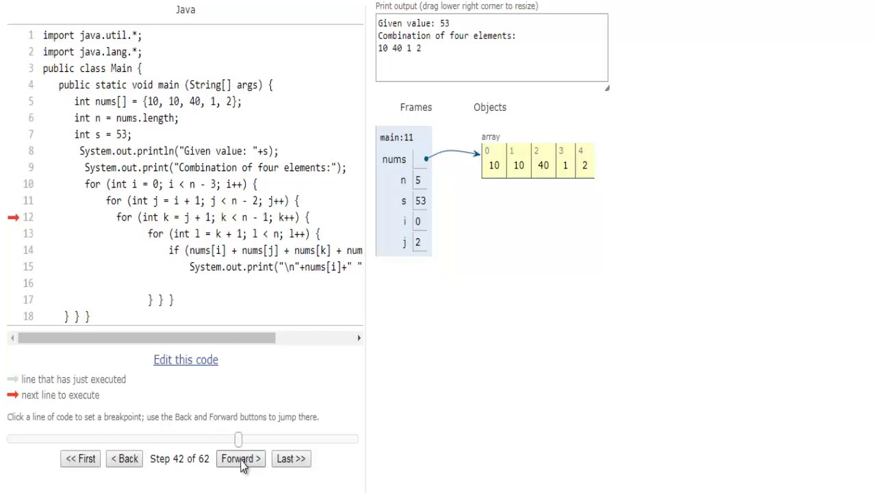 w3resource.com: Java Array Exercise-43