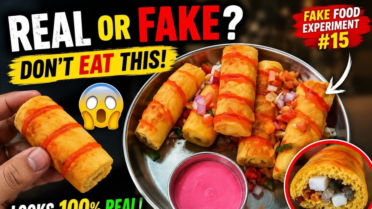 😱 Real or Fake Bread Roll? Don’t Eat This! 🔥 Fake Food Experiment #15